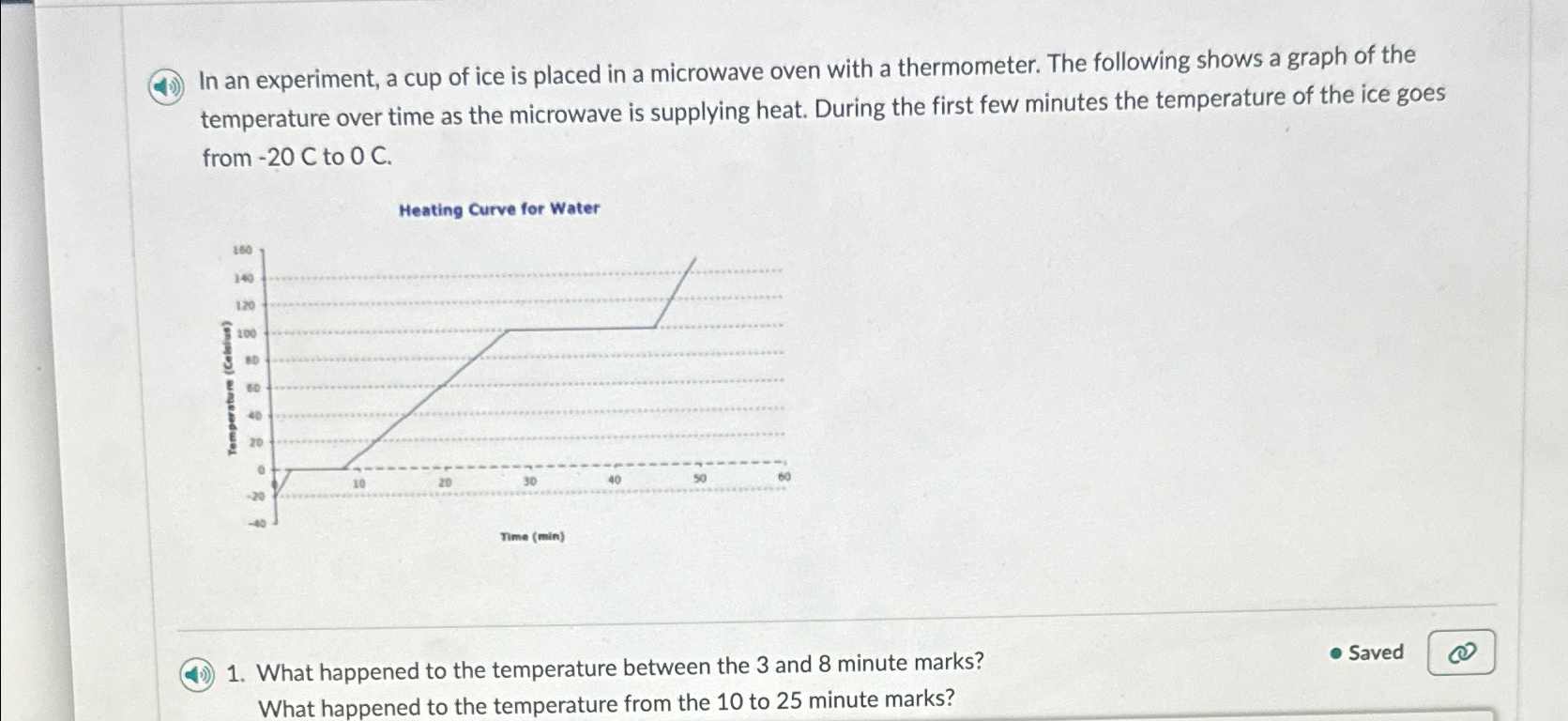 Solved In an experiment, a cup of ice is placed in a | Chegg.com