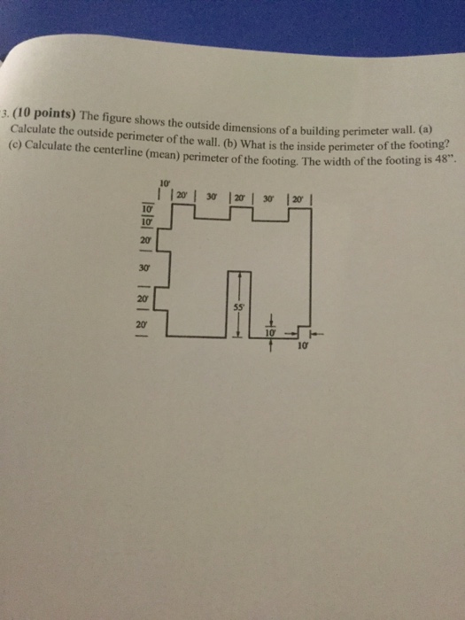 3. (10 points) The figure shows the outside | Chegg.com