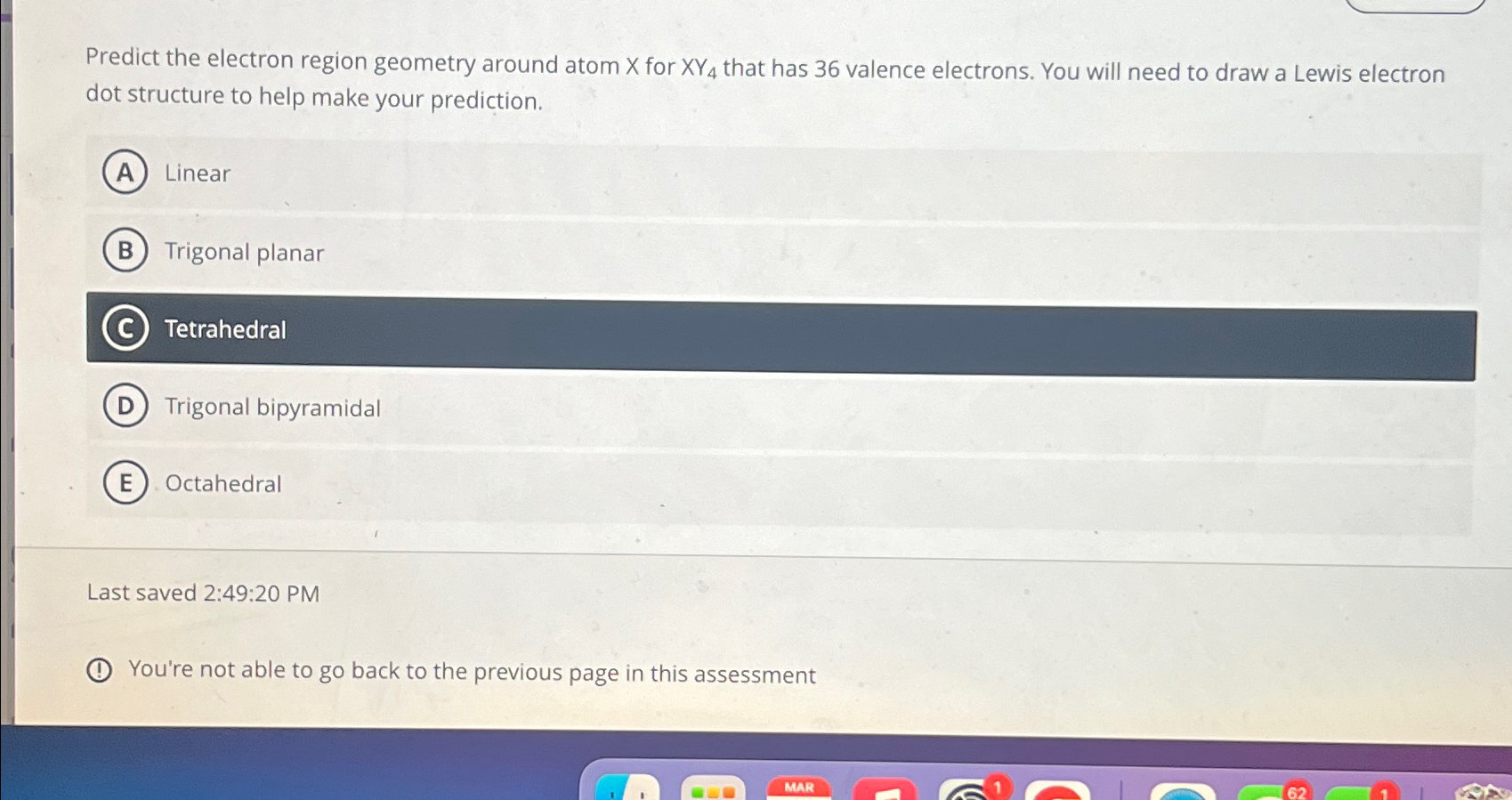 Solved Predict the electron region geometry around atom x | Chegg.com