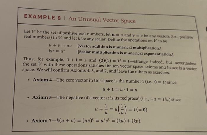 Let V=R2 and define addition and scalar | Chegg.com