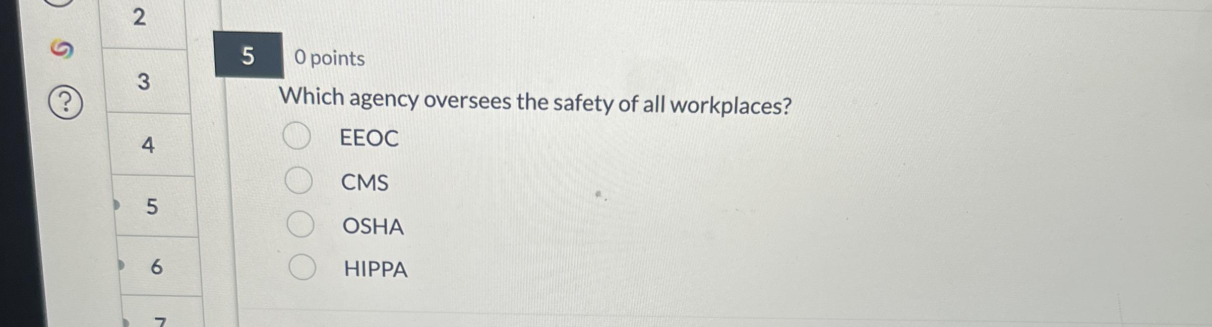 Solved 50 pointsWhich agency oversees the safety of all | Chegg.com Solved 50 pointsWhich agency oversees the safety of all | Chegg.com