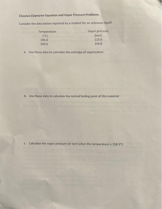 1. Graph #2 : Using the values of logP and 1/T(K−1) | Chegg.com