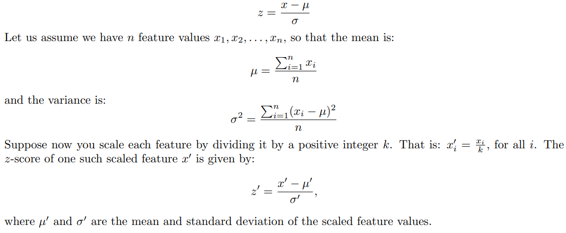 Solved We will see that without standardizing features we | Chegg.com