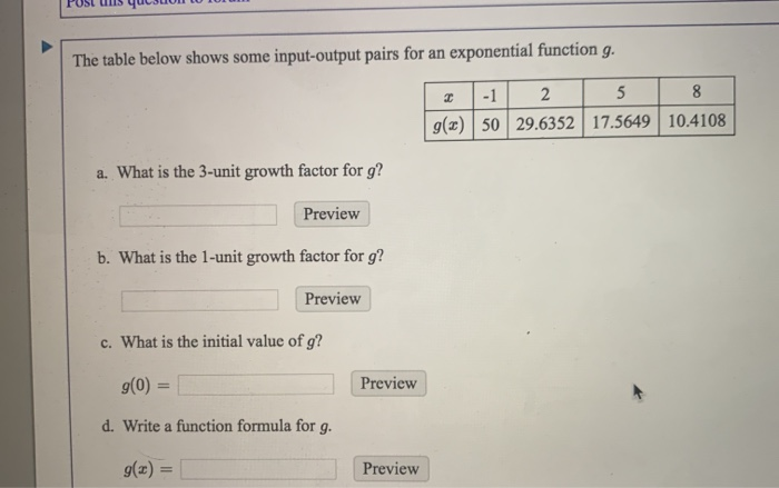 Solved The table below shows some input-output pairs for an | Chegg.com