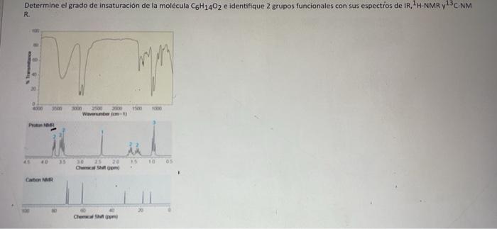 Solved determine the degree of unsaturation of the molecule | Chegg.com