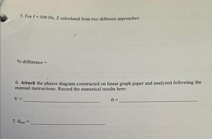 Solved Table 1: AC Circuit Parameters at Different | Chegg.com