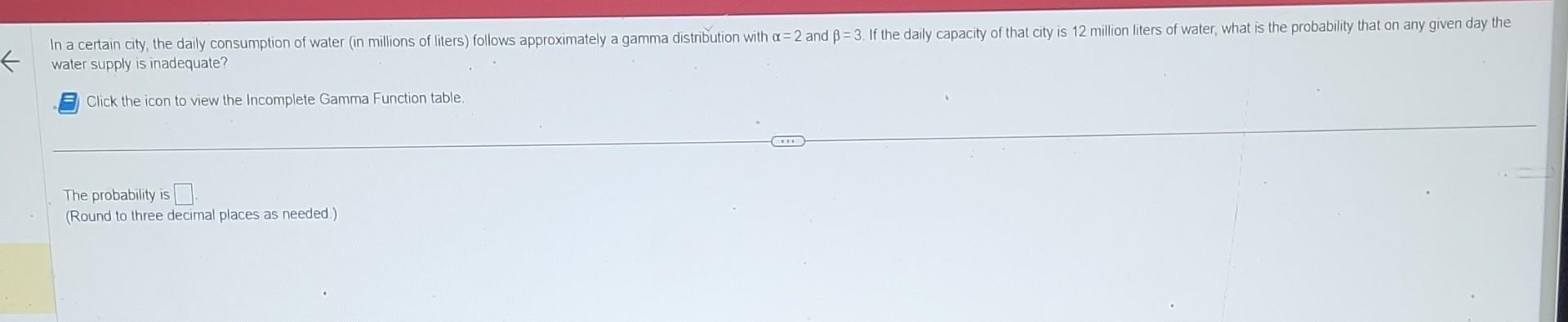 Solved water supply is inadequate? Click the icon to view | Chegg.com