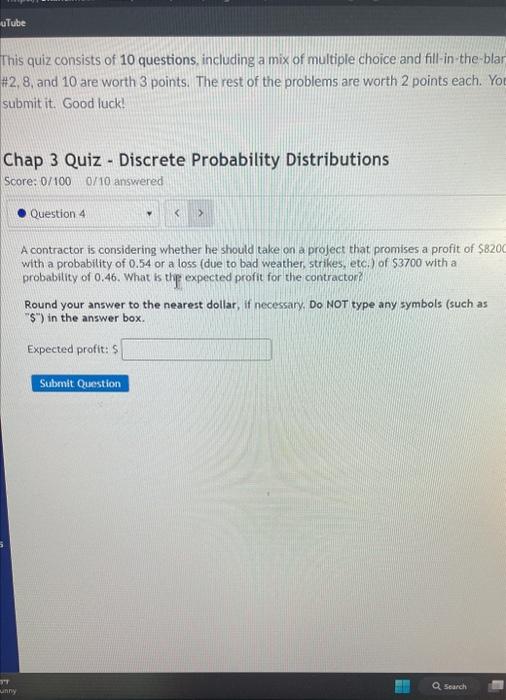 Solved This quiz consists of 10 questions, including a mix | Chegg.com