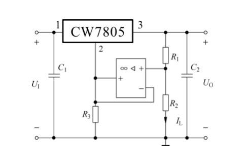 Solved 3 CW7805 2 | R C C 8 00 C2 HI U Uo R2 R3 ILL | Chegg.com