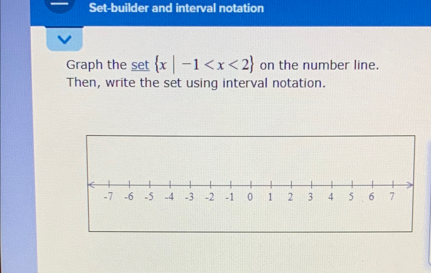 Set-builder and interval notationGraph the set | Chegg.com