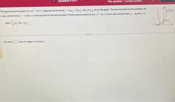 Solved he figure shows the graph of y=ax2+bx+c. Suppose that | Chegg.com
