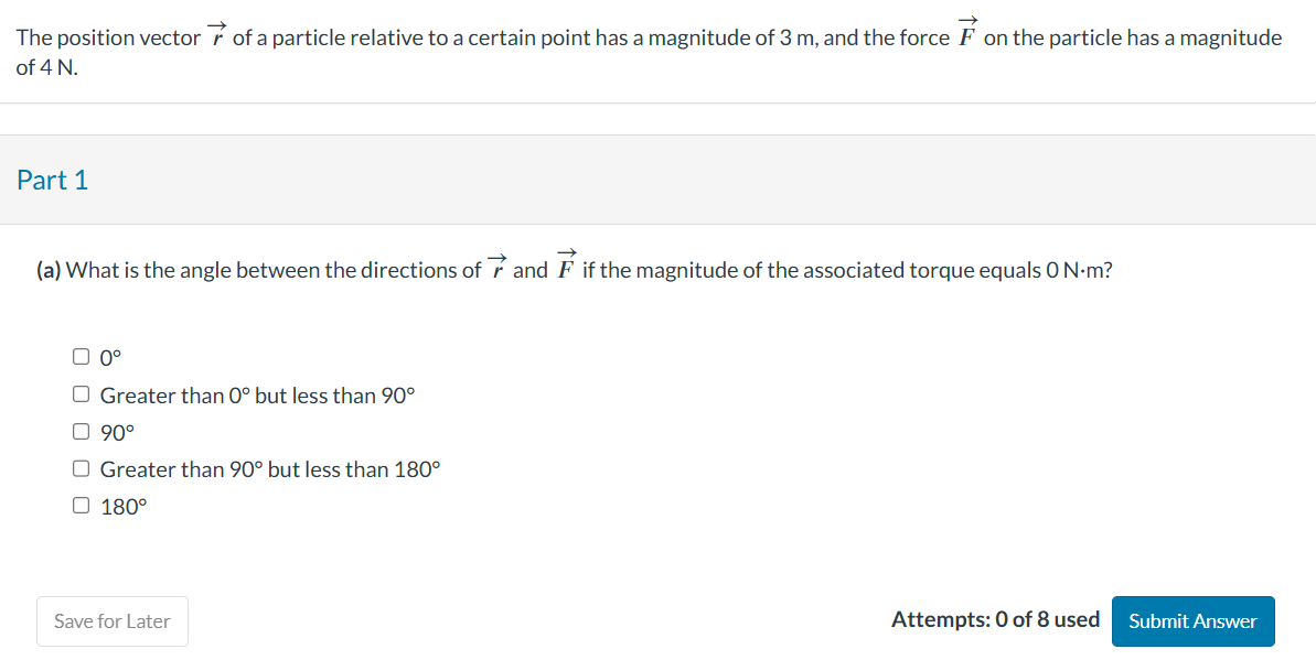 Solved The position vector vec(r) of ﻿a particle relative to | Chegg.com