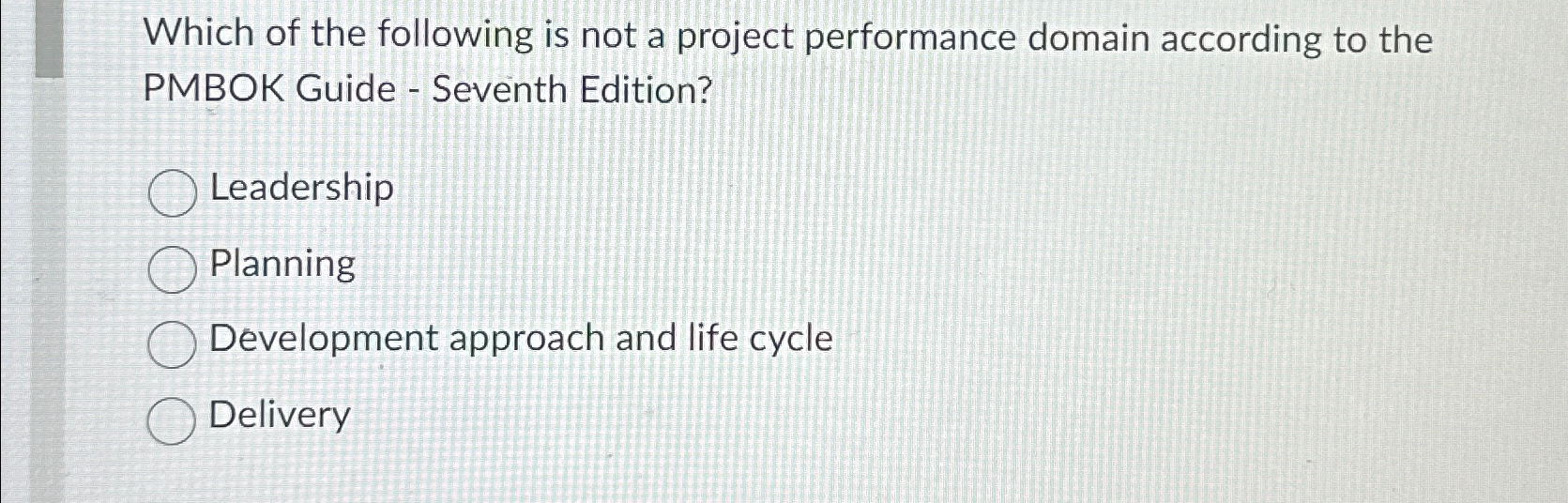Solved Which of the following is not a project performance | Chegg.com