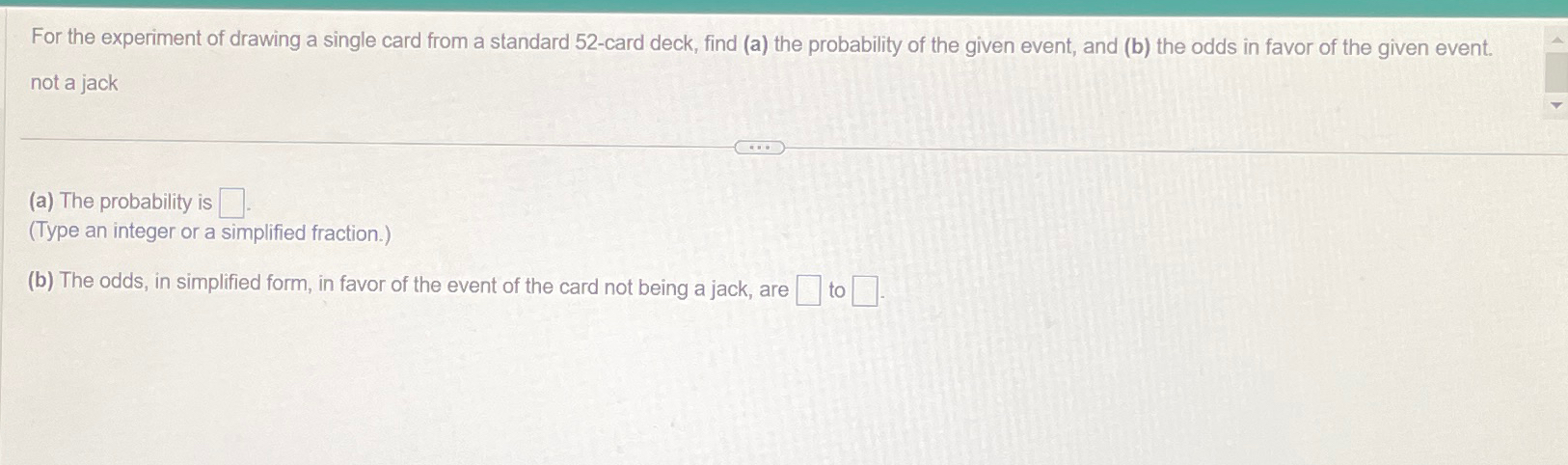 Solved For the experiment of drawing a single card from a | Chegg.com