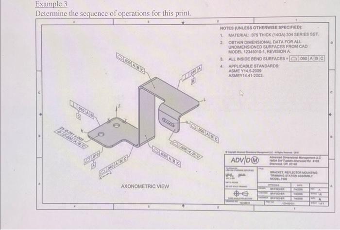 Solved Example 4 Determine the sequence of operations | Chegg.com