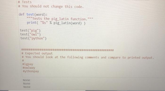 Solved Pia Latin is a language game that involves altering | Chegg.com