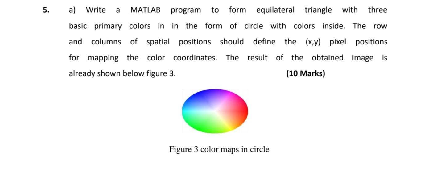 Solved Write a MATLAB program to form equilateral triangle | Chegg.com