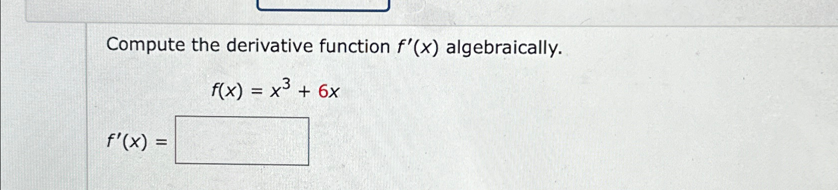 Solved Compute the derivative function f'(x) | Chegg.com