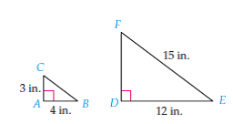 Solved: In Exercises 5 to 14, triangles ABC and DEF are similar tr ...