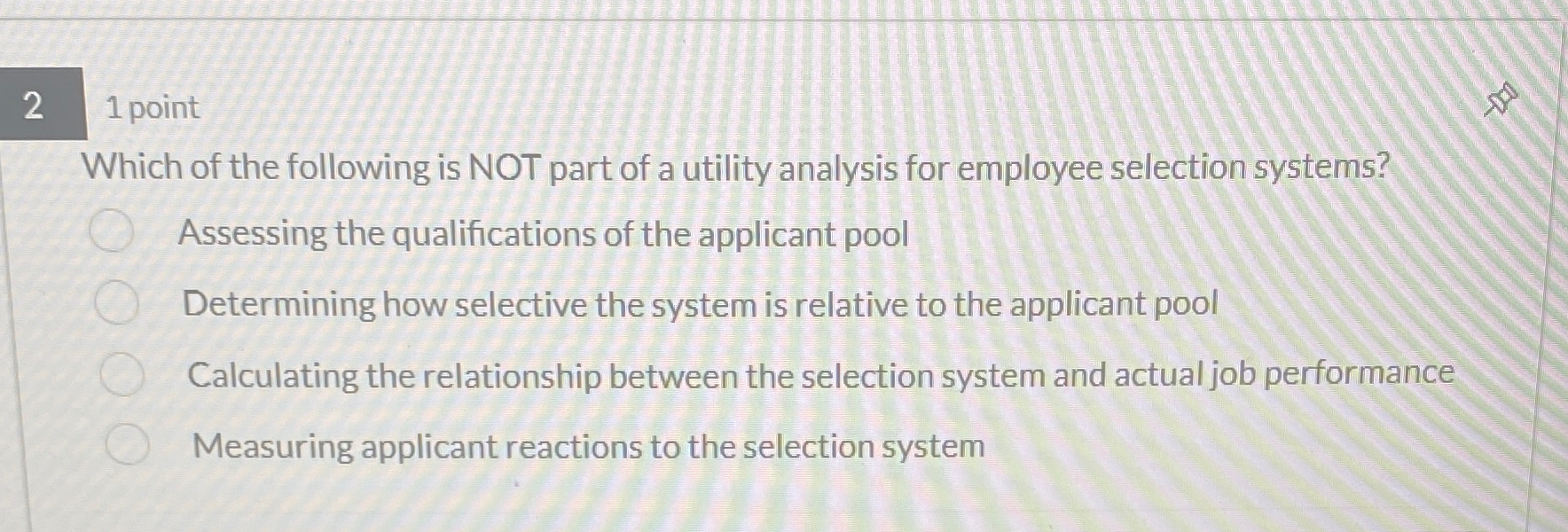 Solved 21 ﻿pointWhich of the following is NOT part of a | Chegg.com