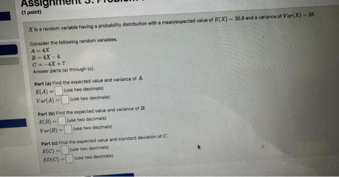 Solved X is a random variable having a probability | Chegg.com