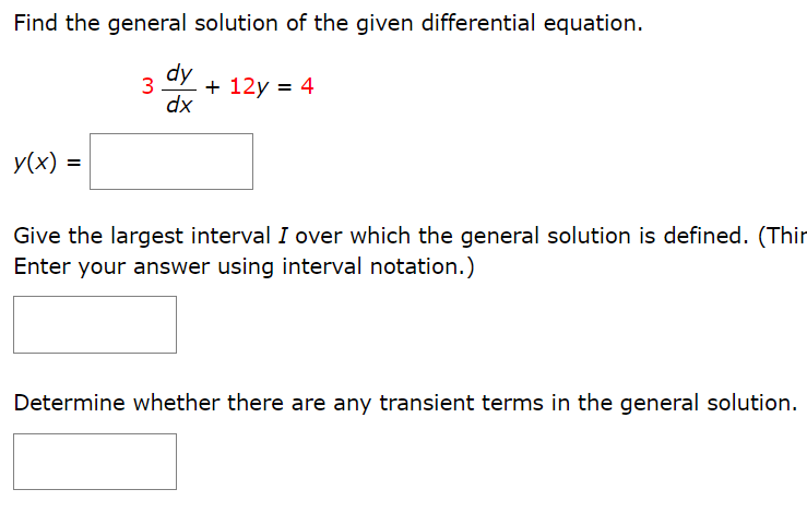 Solved Find the general solution of the given differential | Chegg.com