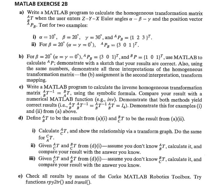 Solved a) Write a MATLAB program to calculate the | Chegg.com