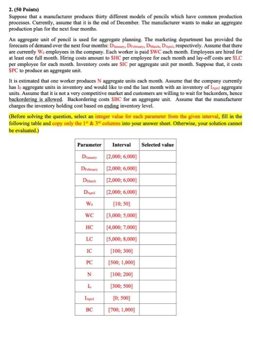 Solved 2. (50 Points) Suppose that a manufacturer produces | Chegg.com