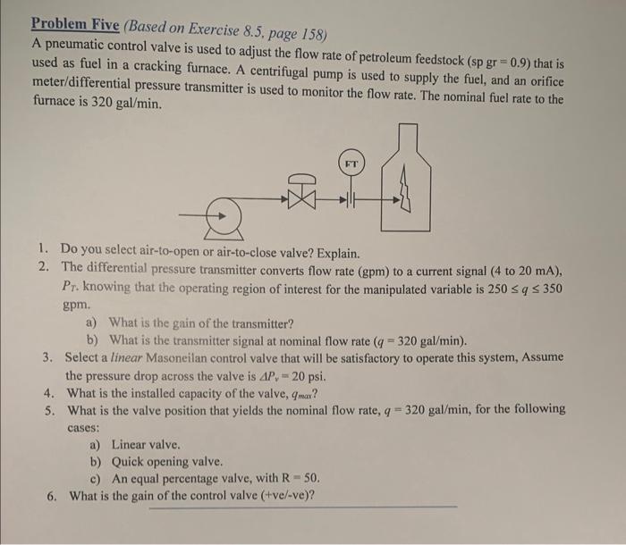 Solved Problem Five (Based on Exercise 8.5, page 158) A | Chegg.com