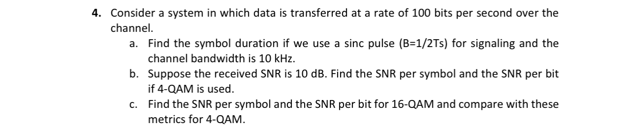 Solved Consider a system in which data is transferred at a | Chegg.com