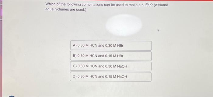 Solved Which of the following combinations can be used to | Chegg.com