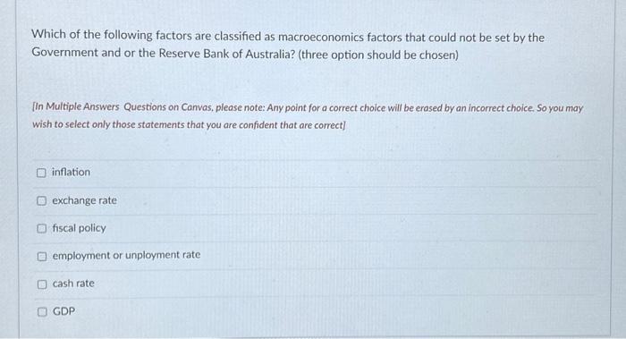 Solved Which of the following factors are classified as | Chegg.com