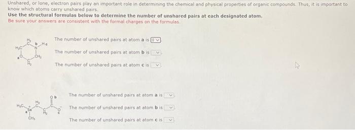Solved Use the structural formulas below to determine the | Chegg.com
