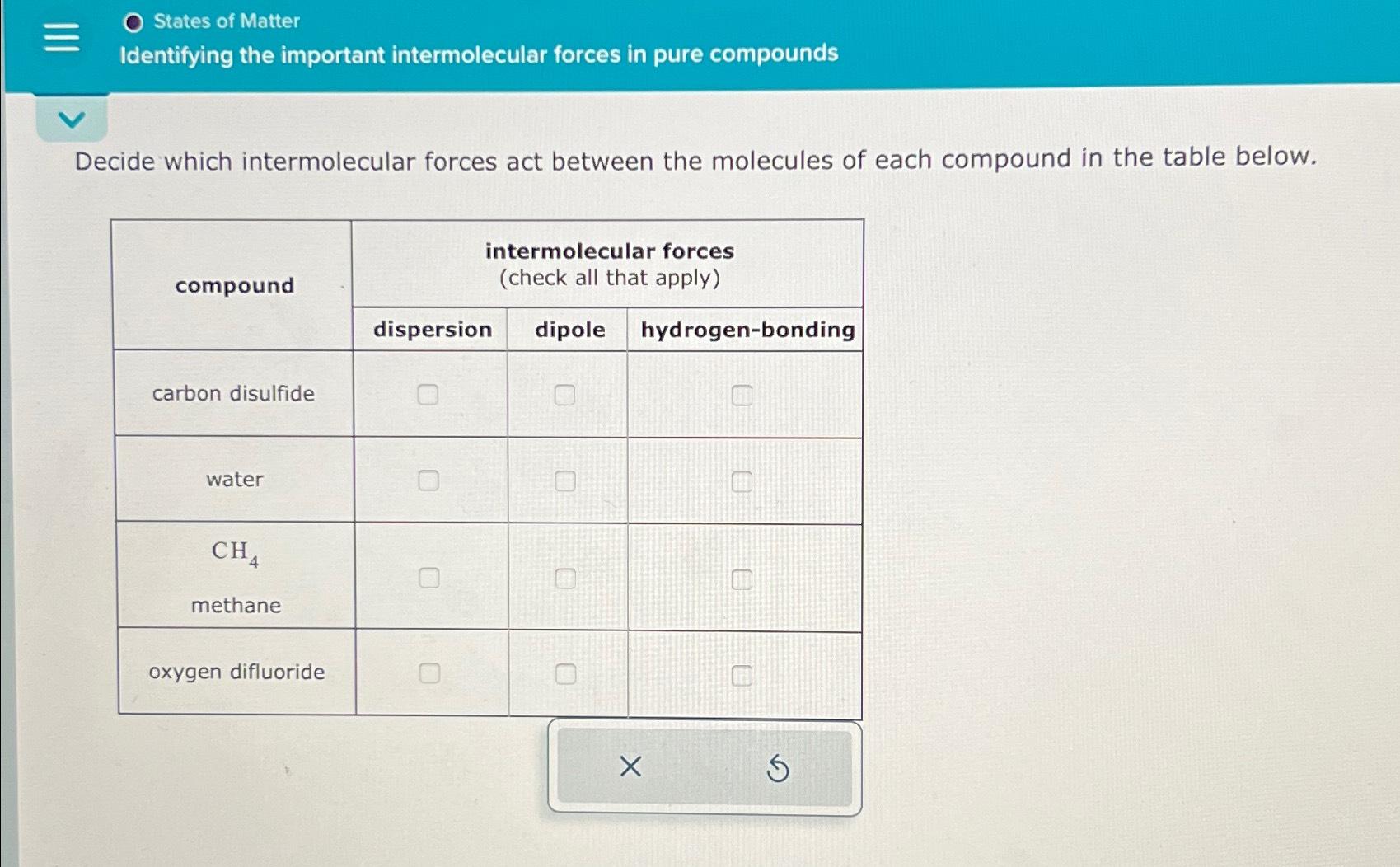 Solved States of MatterIdentifying the important | Chegg.com