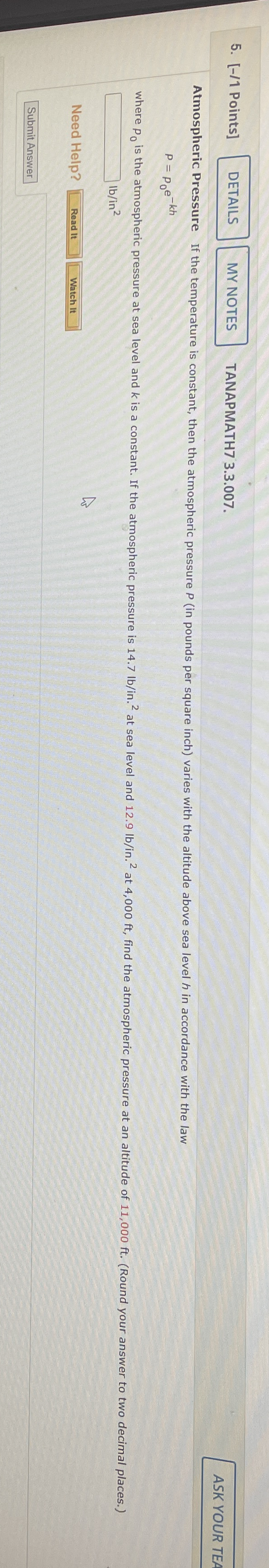 Solved [-/1 ﻿Points]DETAILS ﻿TANAPMATH7 3.3.007.ASK YOUR | Chegg.com
