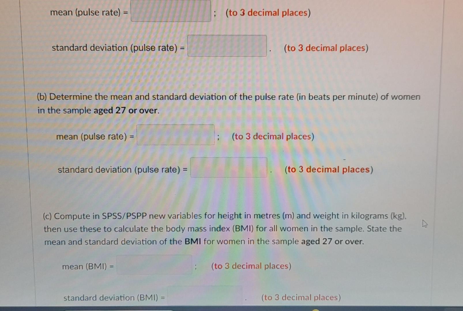 Solved (b) Determine the mean and standard deviation of the | Chegg.com