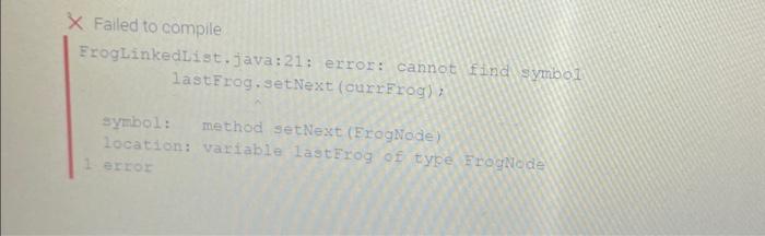 Solved Integer frogcount is read from input as the number of | Chegg.com