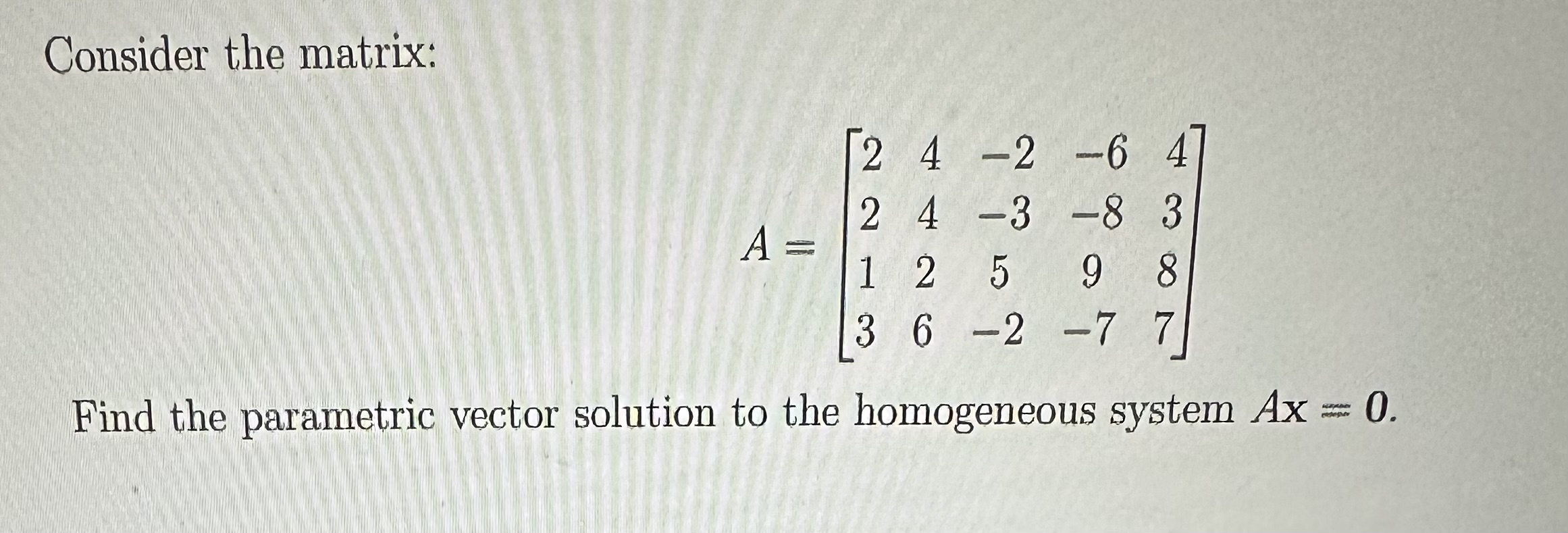 Solved Consider the | Chegg.com