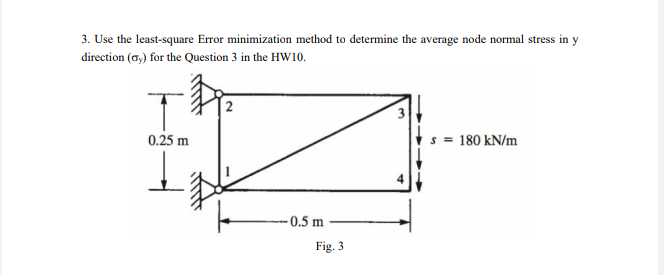 Solved 3. Use the least-square Error minimization method to | Chegg.com