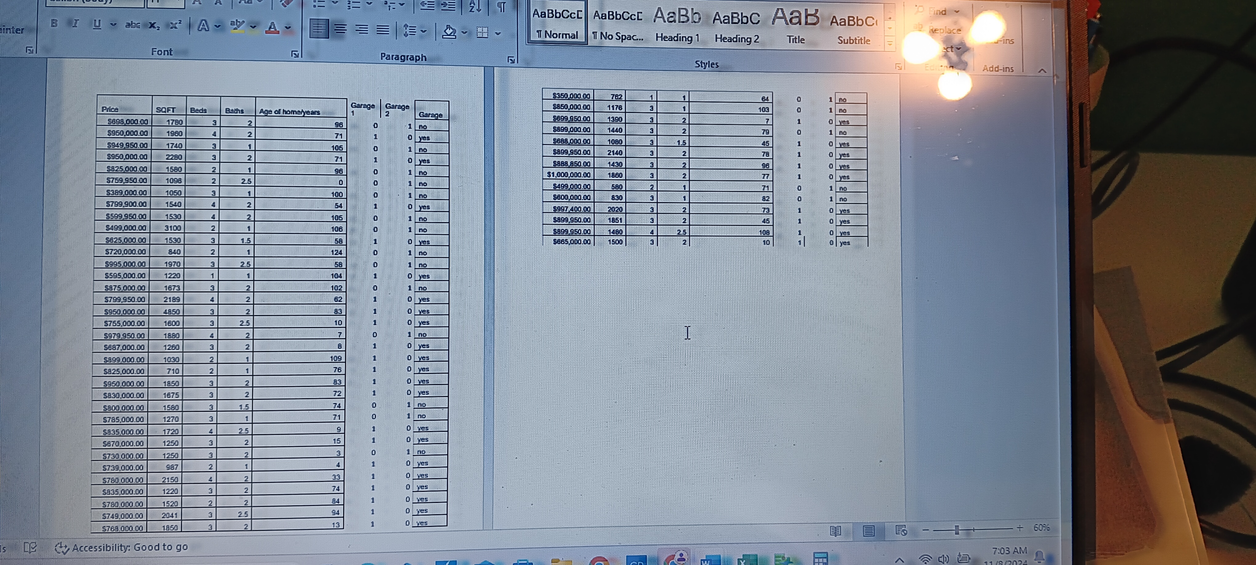 Solved 1) ﻿Is the overall multiple linear | Chegg.com