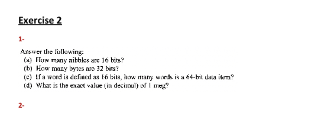 Solved Exercise 21-Auswer the Jollowing:(a) ﻿How many | Chegg.com