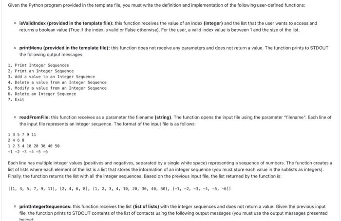 Solved Given the Python program provided in the template | Chegg.com