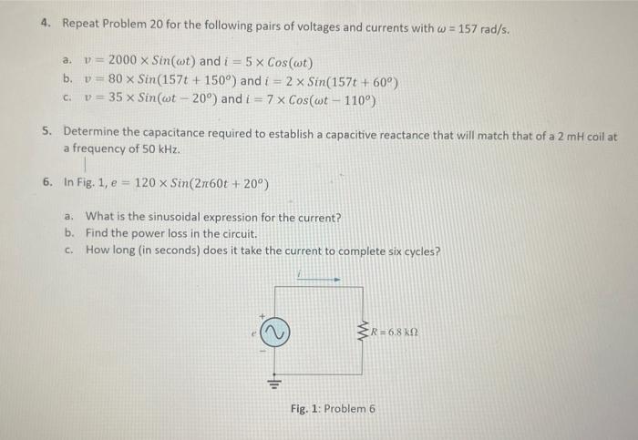 4. Repeat Problem 20 for the following pairs of | Chegg.com