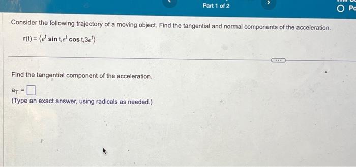 Consider The Following Trajectory Of A Moving Object