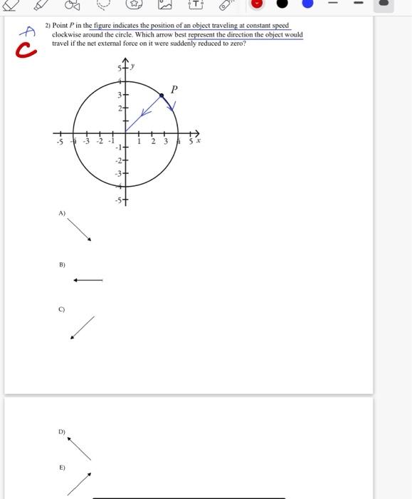 Solved - - 3 B 2) Point P in the figure indicates the | Chegg.com