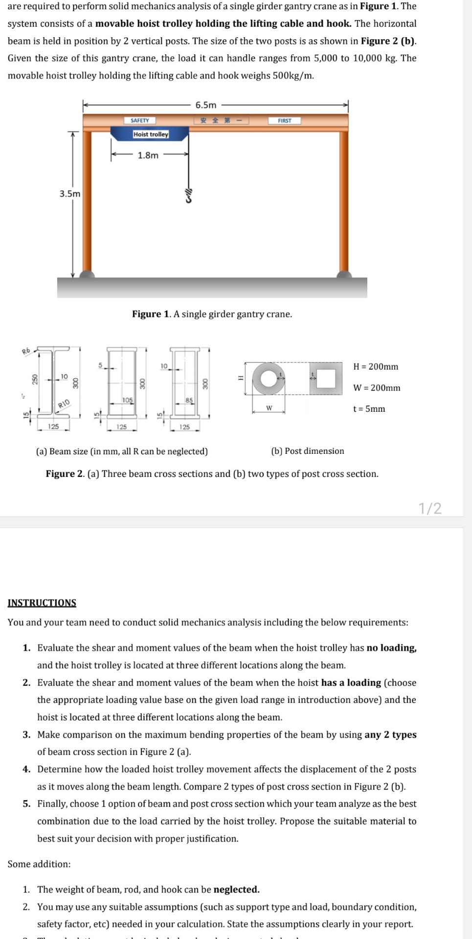 [Solved]: are required to perform solid mechanics analysis o