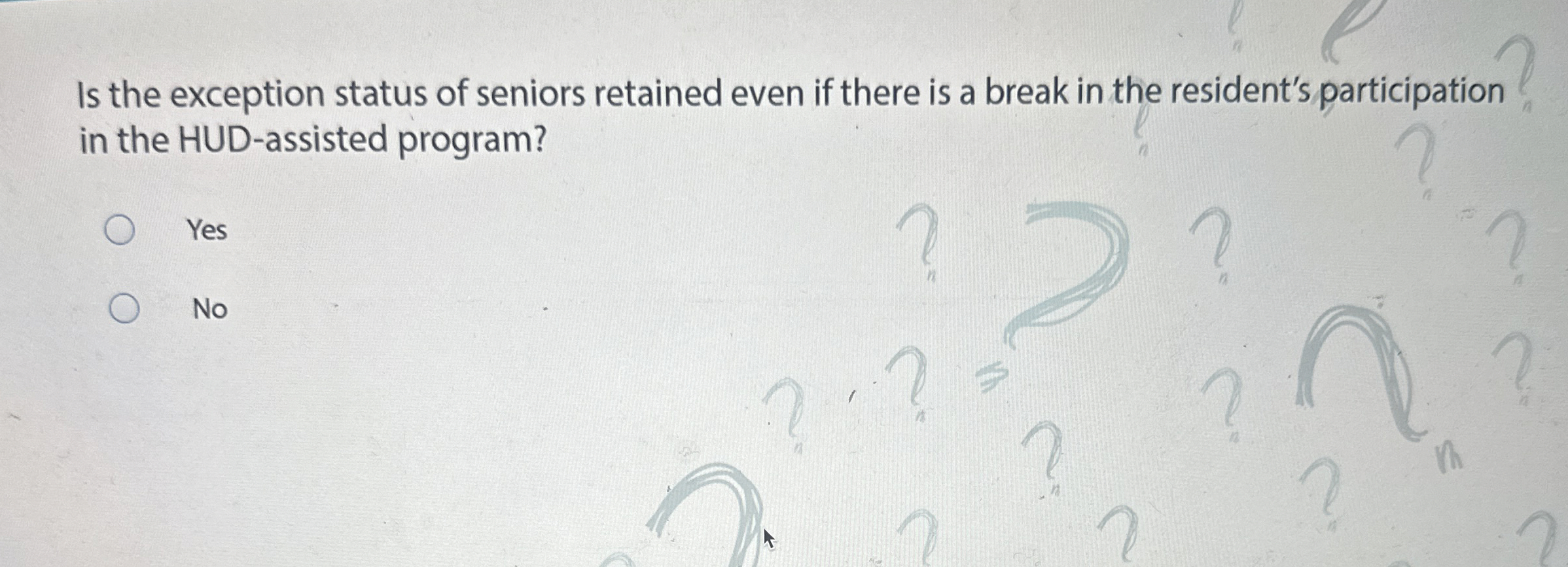 Solved Is the exception status of seniors retained even if | Chegg.com