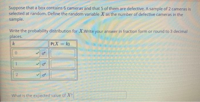Solved Suppose that a box contains 6 cameras and that 5 of | Chegg.com