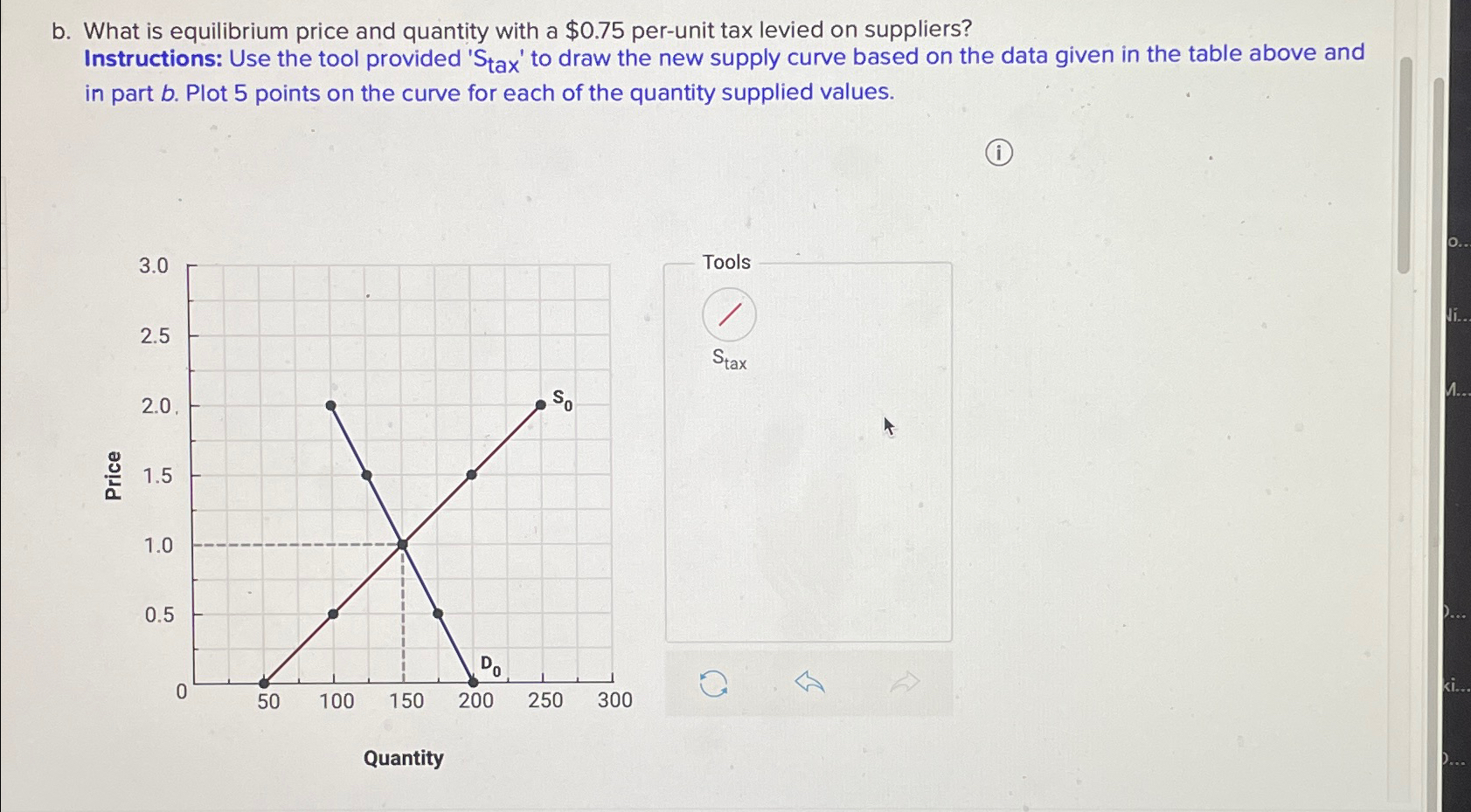 Solved b. ﻿What is equilibrium price and quantity with a | Chegg.com