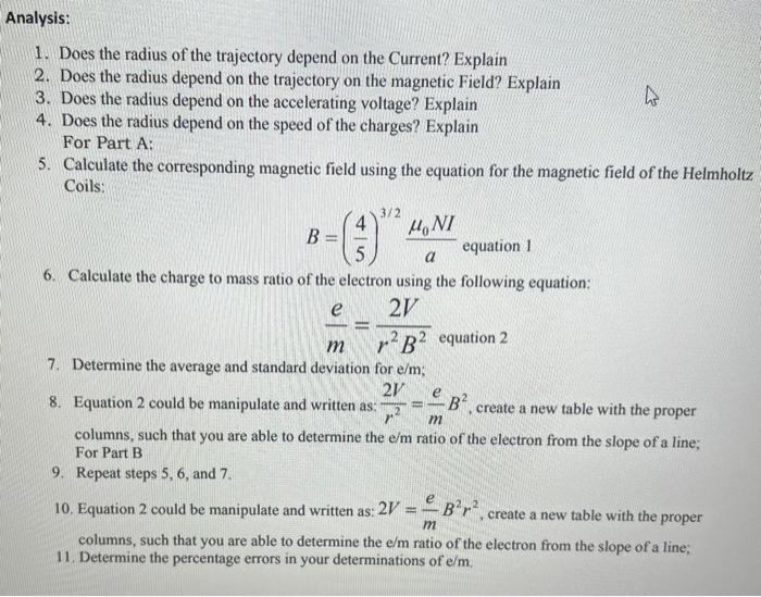 Solved V=Δ+ρ∩n1. Does the radius of the trajectory depend on | Chegg.com